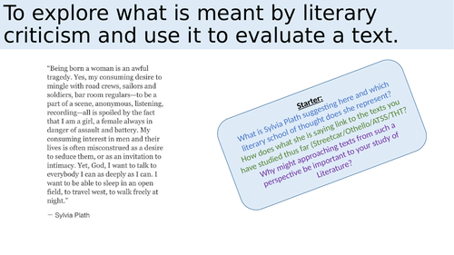 An Introduction to Literary Criticism | Teaching Resources