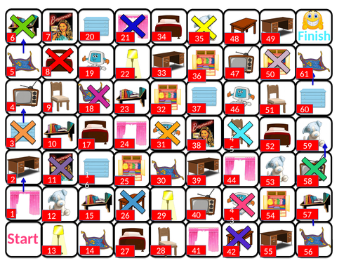 FRENCH Game to revise DANS MA CHAMBRE, IL Y A... | Teaching Resources