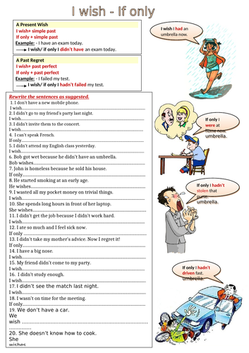 I wish, If only | Teaching Resources