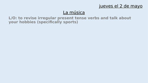 La Música | Teaching Resources