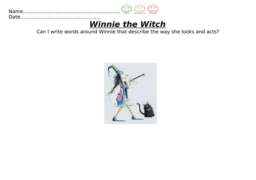 character description of winnie the witch | Teaching Resources