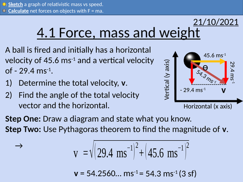 OCR AS level Physics: Force, mass, and weight | Teaching Resources