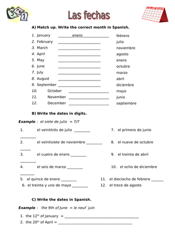 Spanish Worksheets: KS3, KS4, GCSE Language Teaching Resources ǀ Tes