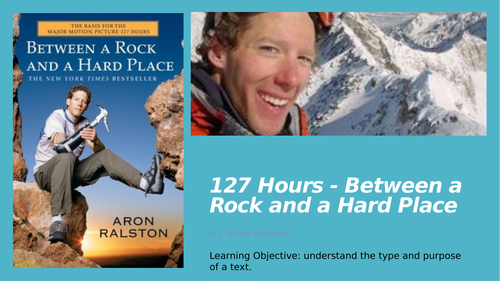 127 Hours - Between a Rock and Hard Place Analysis Lessons | Teaching ...