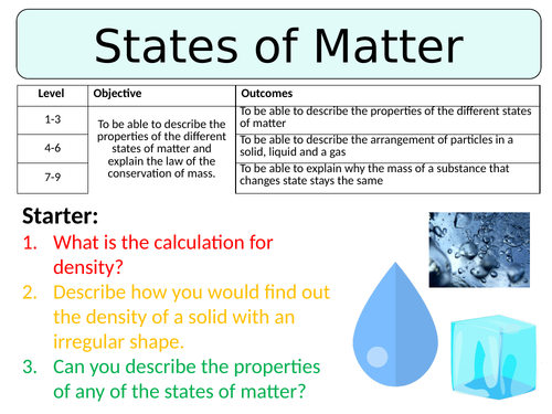NEw AQA GCSE (2016) Physics - States of Matter | Teaching Resources NEw AQA GCSE (2016) Physics - States of Matter | Teaching Resources