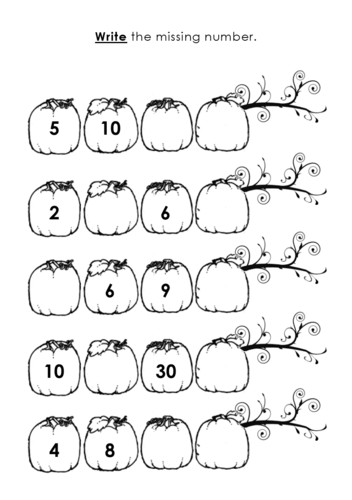 Missing Numbers | Teaching Resources Missing Numbers | Teaching Resources