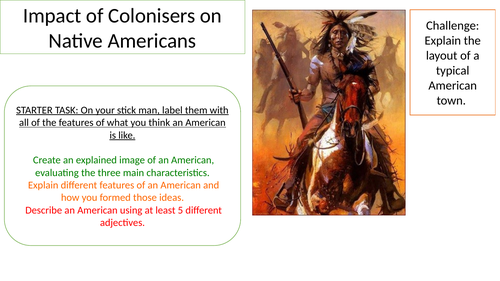Impact of Colonisers on Native American Indians | Teaching Resources