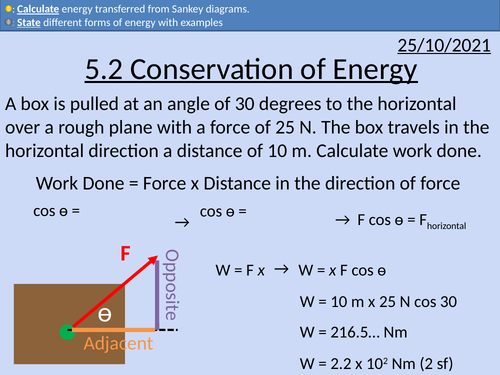 OCR AS level Physics: Conservation of Energy | Teaching Resources