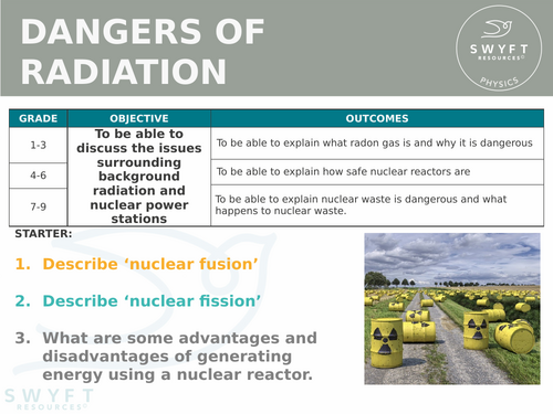 NEW AQA GCSE (2016) Physics - Dangers of Radiation | Teaching Resources