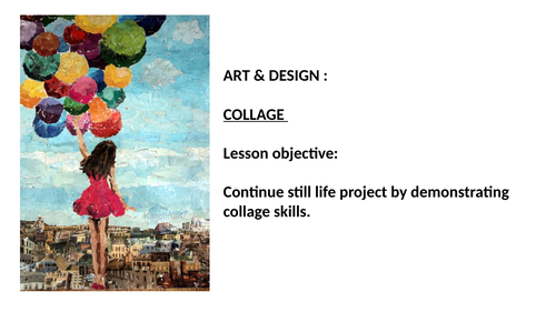 KS3 Art collage | Teaching Resources