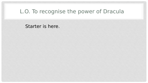 Dracula Chapter 20 | Teaching Resources