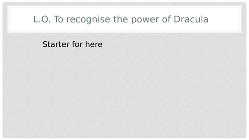 Dracula Chapter 21 | Teaching Resources