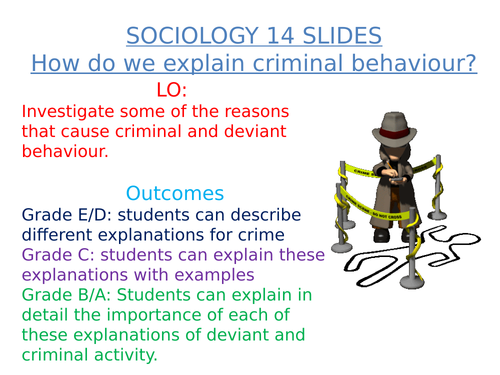 SOCIOLOGY 14 SLIDES CRIME | Teaching Resources