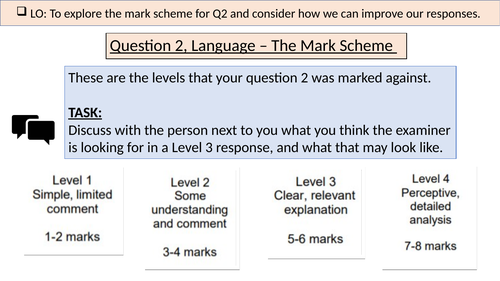 DIRT tasks - AQA Lang P1 2019 Q 2&3 | Teaching Resources