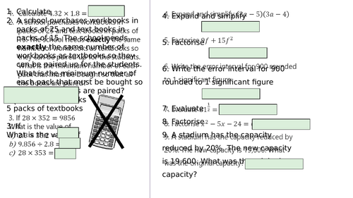 Retrieval Starter Questions GCSE HIGHER (5-7) | Teaching Resources