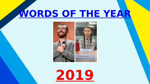Words of the Year | Teaching Resources