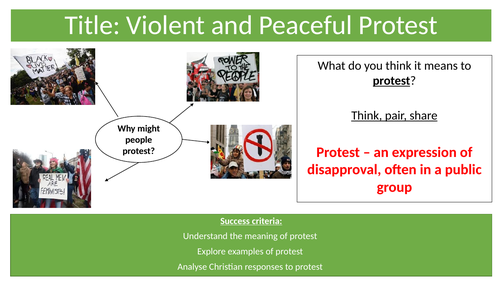 AQA Protest and Christianity | Teaching Resources