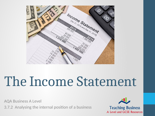 AQA Business - Income Statements | Teaching Resources AQA Business - Income Statements | Teaching Resources
