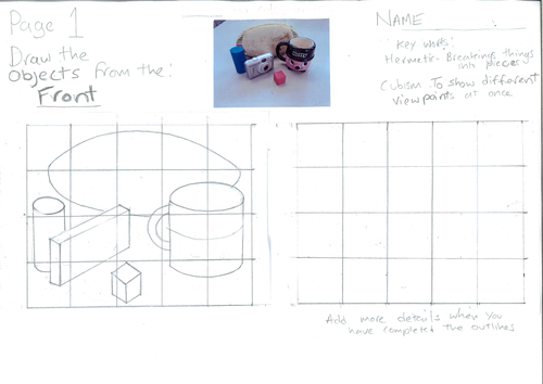 Cubism-Drawing everyday objects | Teaching Resources