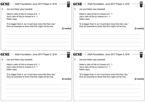 Simplifying Ratios - GCSE Questions - Foundation - AQA | Teaching Resources Simplifying Ratios - GCSE Questions - Foundation - AQA | Teaching Resources
