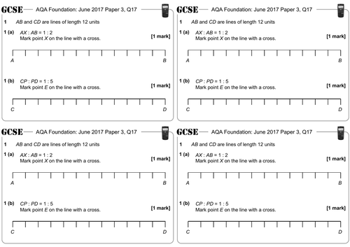 Dividing into a Ratio - GCSE Questions - Foundation - AQA | Teaching ... Dividing into a Ratio - GCSE Questions - Foundation - AQA | Teaching ...