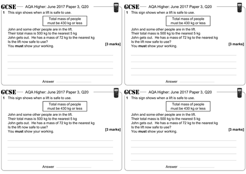 Calculations With Error Intervals Gcse Questions Higher Aqa
