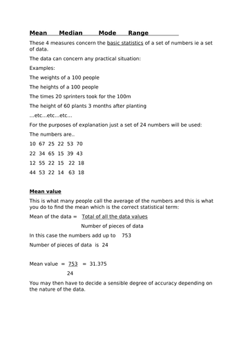 Basic statistics: frequency tables (9-1) | Teaching Resources