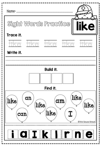 High Frequency Word LIKE | Teaching Resources High Frequency Word LIKE | Teaching Resources