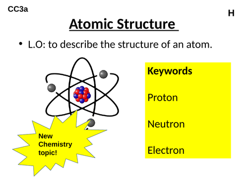Edexcel GCSE Chemistry atomic structure intro Gd 5-9 | Teaching Resources