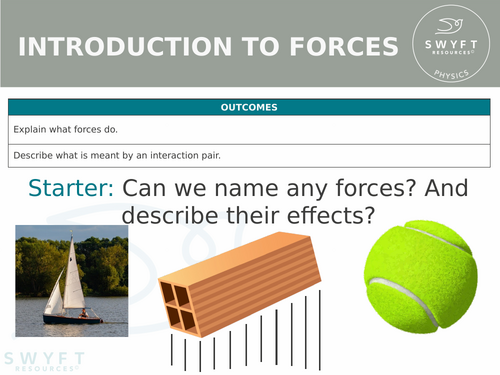 KS3 ~ Year 7 ~ Introduction to Forces | Teaching Resources