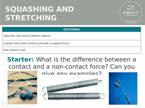 KS3 ~ Year 7 ~ Squashing & Stretching Forces | Teaching Resources