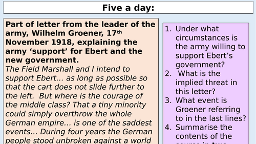 Attempts to control extremism 1918-32 | Teaching Resources