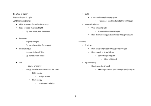 Notes: Cambridge Checkpoint and Beyond - Physics Secondary 1 (Year 8 ...