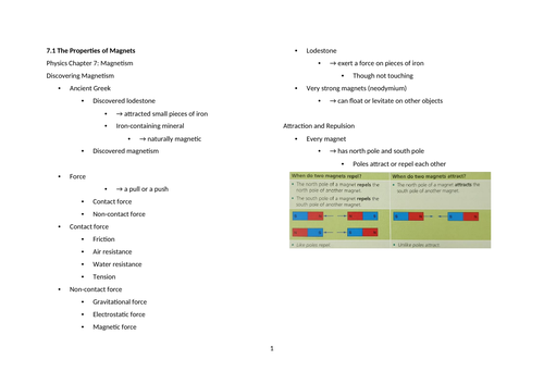 Notes: Cambridge Checkpoint and Beyond - Physics Secondary 1 (Year 8 ...