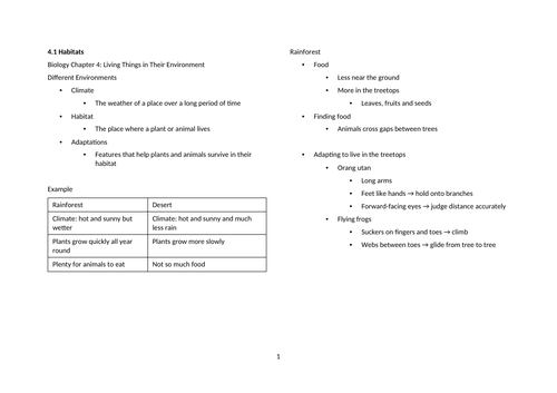 Notes: Cambridge Checkpoint and Beyond - Biology Secondary 1 (Year 7 ...