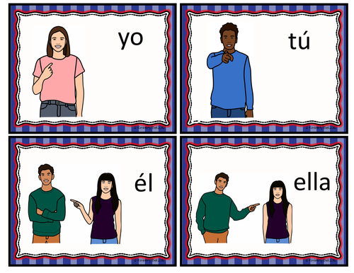 Spanish Pronouns: 44 Flashcards on Subject, Object, Possessive ...