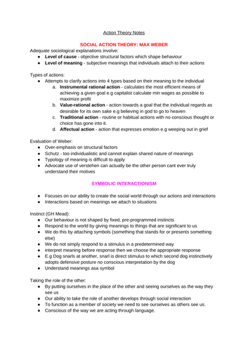 Theories Notes | Teaching Resources