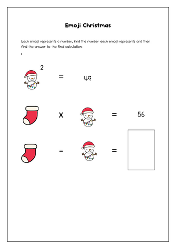 The Ultimate Christmas Emoji Worksheet Challenge | Teaching Resources