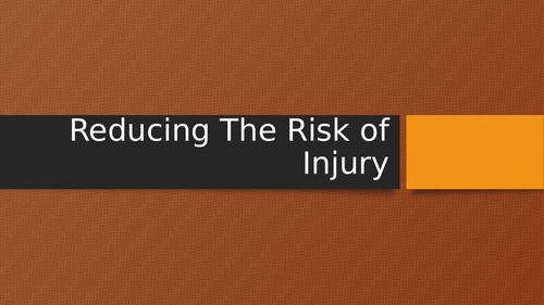 Sports Injuries - Reducing Risk and Responding to Injuries | Teaching ...