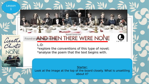 And then there were none | Teaching Resources