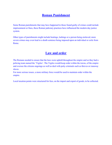 Roman law and government | Teaching Resources
