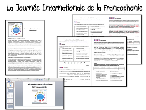 Journée Internationale de la Francophonie/ International Francophonie ...