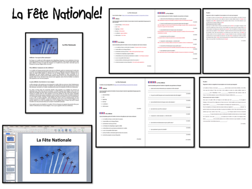 La Fête Nationale/ Bastille Day- Reading- French GCSE (top sets) and A ...