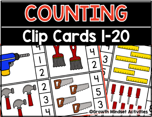Counting Objects to 20 Clip Cards | Teaching Resources