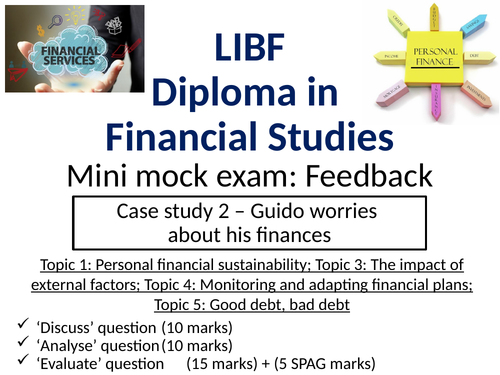 FINANCE LIBF DipFS Exam Jan 2020: Case study 2 | Teaching Resources