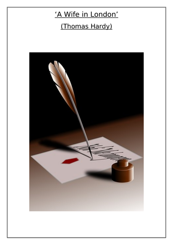 ‘A Wife in London’ Poem (Thomas Hardy) Comprehension Questions ...