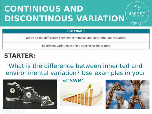KS3 ~ Year 8 ~ Continuous and Discontinuous Variation | Teaching Resources