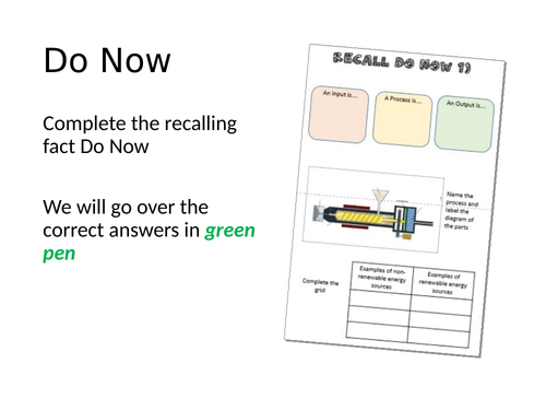 AQA GCSE DT - General Revision Do Nows/ Starters | Teaching Resources