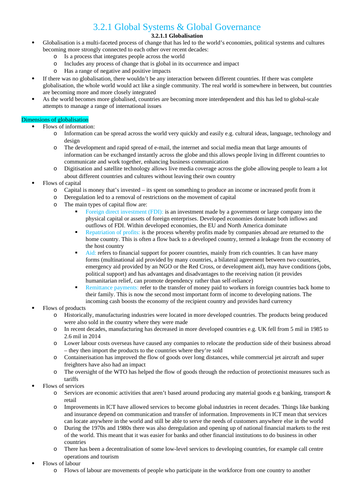 AQA A-Level Geography: Human Revision Notes | Teaching Resources AQA A-Level Geography: Human Revision Notes | Teaching Resources