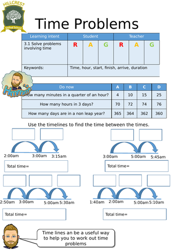 Entry level sheet collection- Calendar and time | Teaching Resources